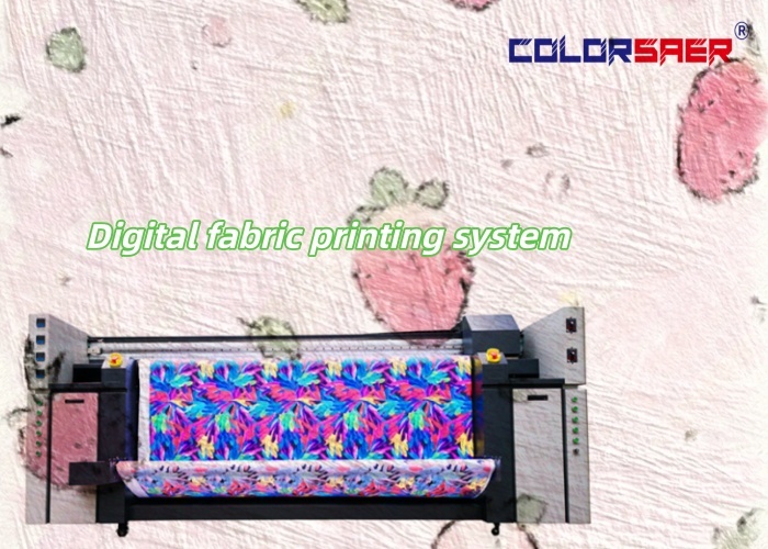 Large Format Textile Printing Machine With Fixation Unit Heater All-in ...