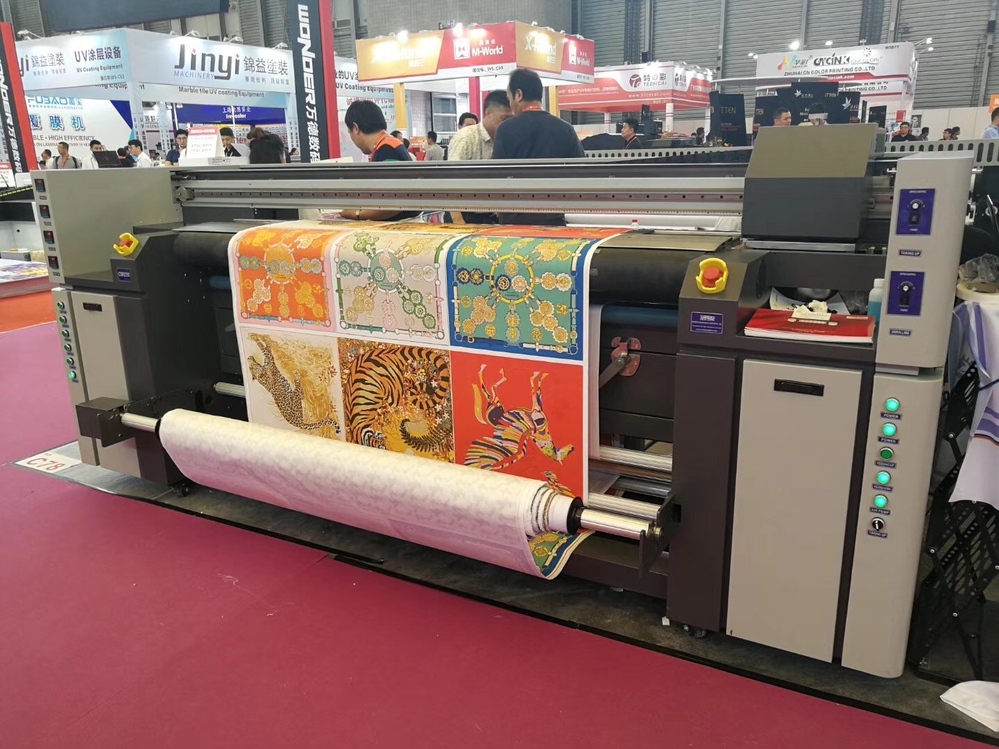 Polyester Inkjet Textile Printing Machine Digital Tension Control ...
